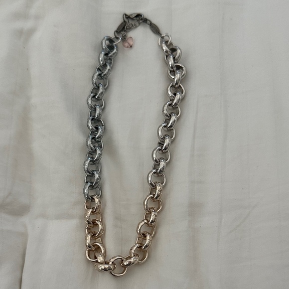 Sabika | Jewelry | Sabika Silver And Gold Chain Necklace | Poshmark